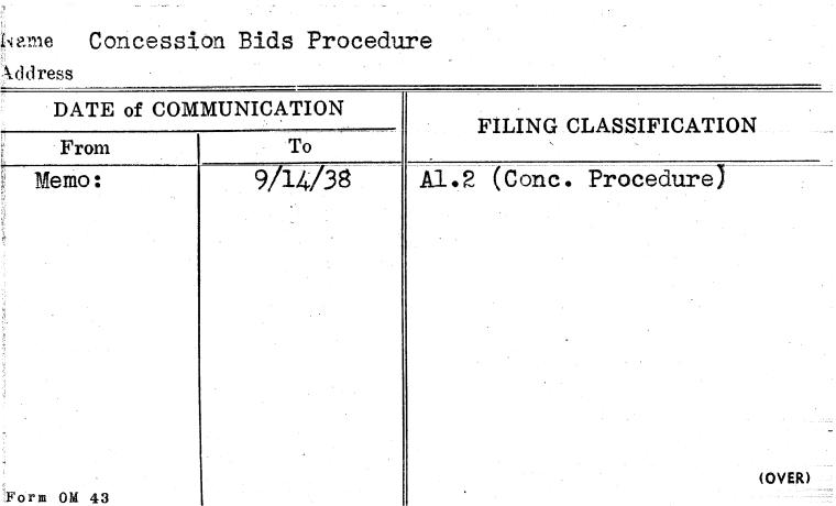 Concession Bids Procedure - NYPL Digital Collections