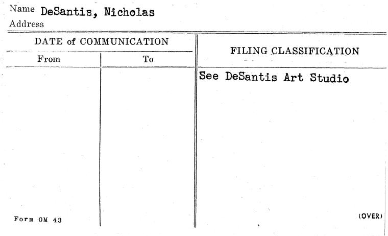 DeSantis, Nicholas - NYPL Digital Collections
