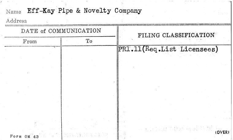 Eff-Kay Pipe & Novelty Company - NYPL Digital Collections