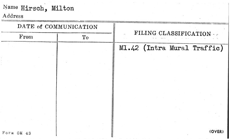 Hirsch, Milton - NYPL Digital Collections