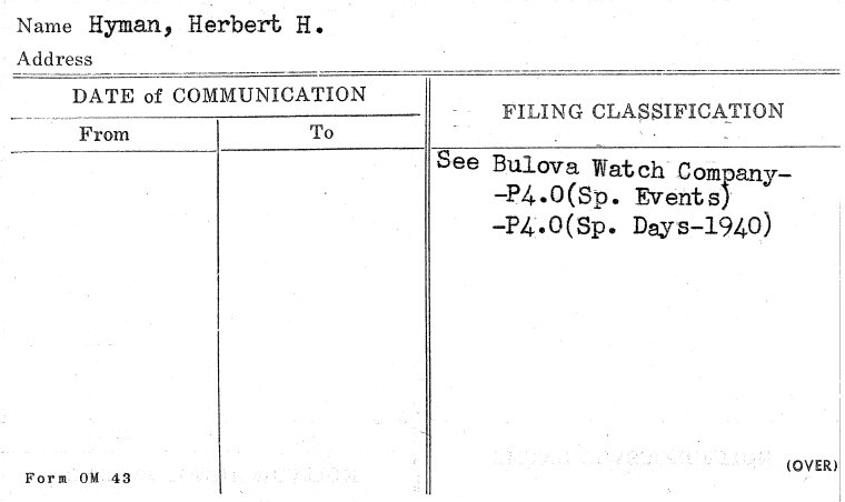 Hyman, Herbert H. - NYPL Digital Collections