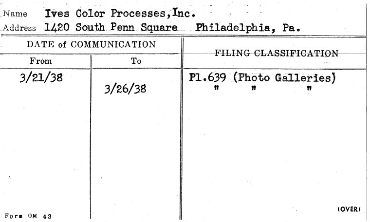 Ives Color Processes, Inc. - NYPL Digital Collections