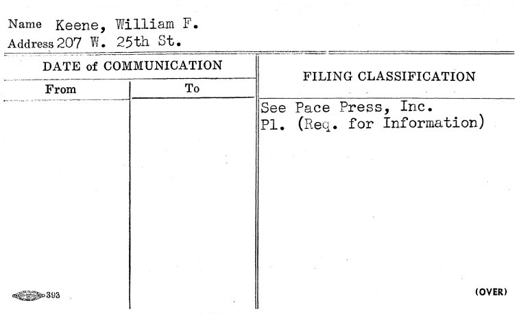 Keene, William F. - NYPL Digital Collections