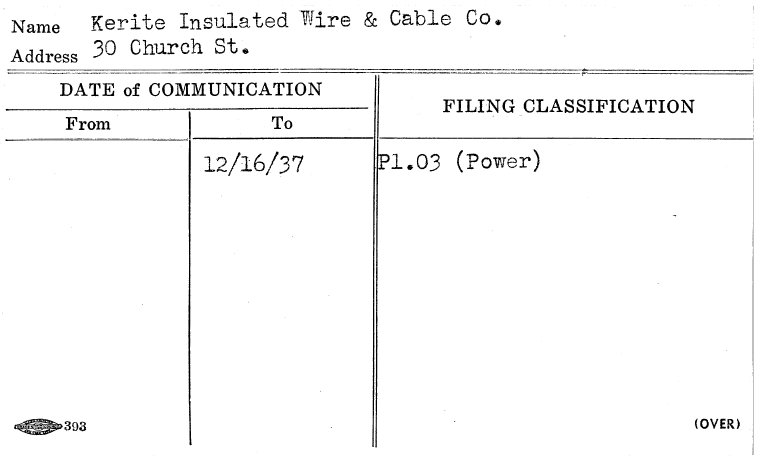 Kerite Insulated Wire & Cable Co. - NYPL Digital Collections