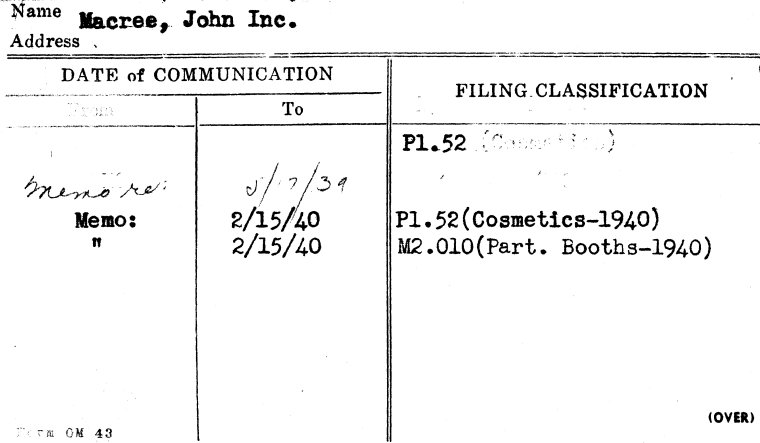 Macree, John Inc. - NYPL Digital Collections