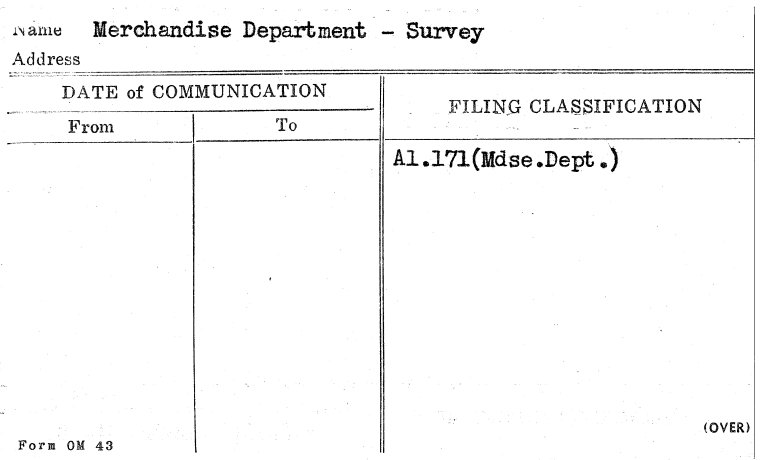 Merchandise Department - Survey - NYPL Digital Collections