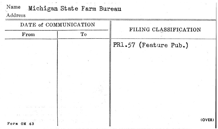 Michigan State Farm Bureau - NYPL Digital Collections