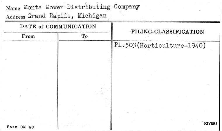 Monta Mower Distributing Company - NYPL Digital Collections