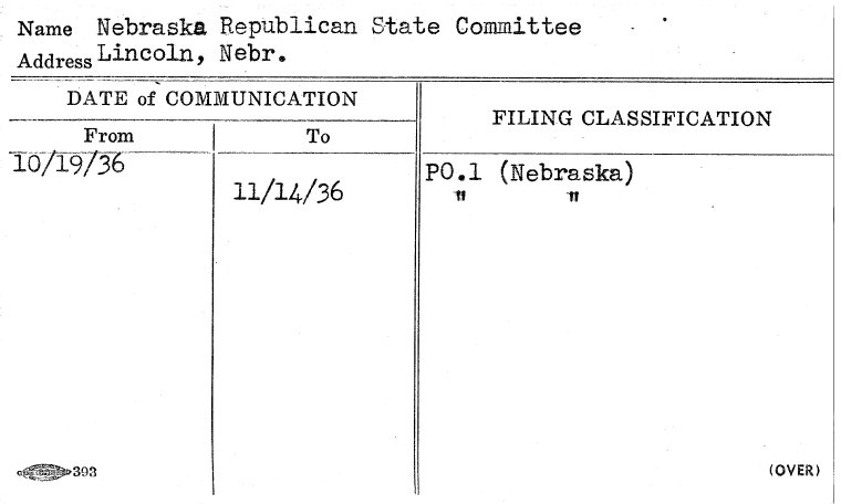 Nebraska Republican State Committee - NYPL Digital Collections