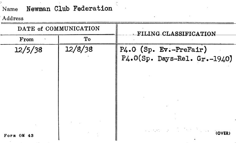 Newman Club Federation - NYPL Digital Collections