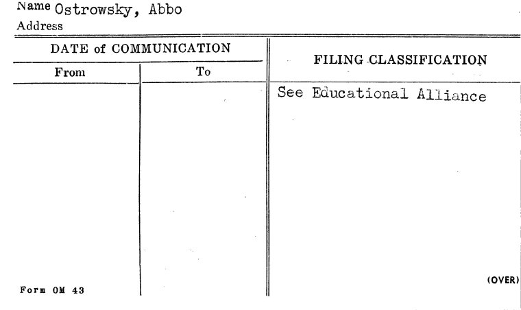 Ostrowsky, Abbo - NYPL Digital Collections