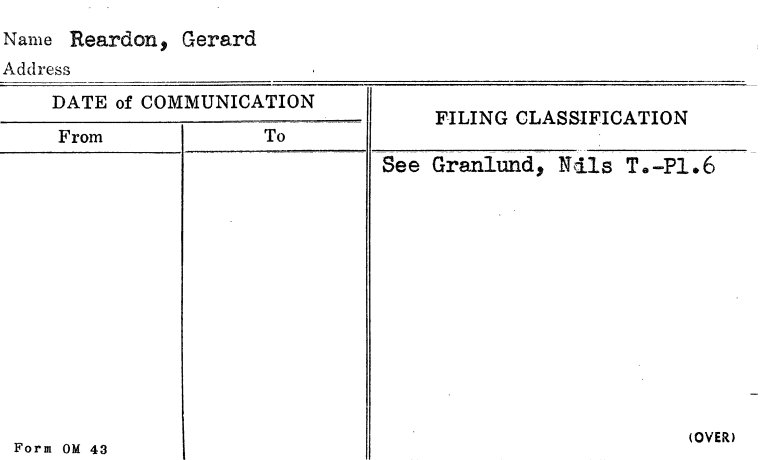Reardon, Gerard - NYPL Digital Collections