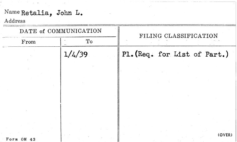 Retalia, John L. - NYPL Digital Collections