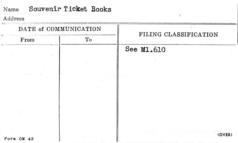 Souvenir Ticket Books - NYPL Digital Collections