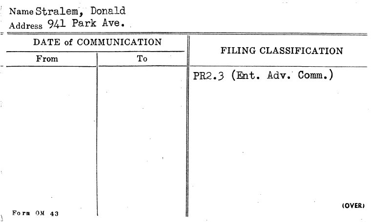 Stralem, Donald - NYPL Digital Collections