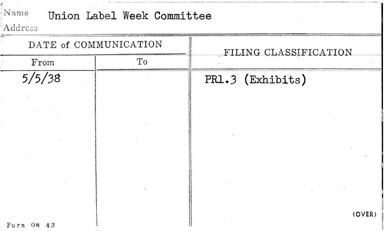 Union Label Week Committee - NYPL Digital Collections