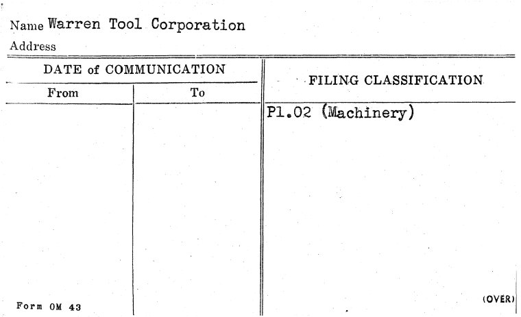 Warren Tool Corporation - NYPL Digital Collections