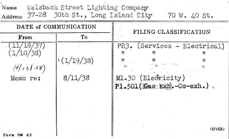 Welsbach Street Lighting Company - NYPL Digital Collections