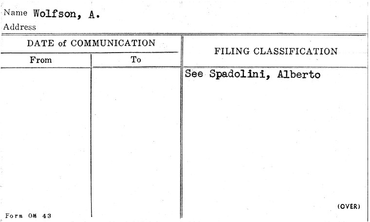 Wolfson, A. - NYPL Digital Collections