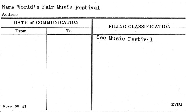 World's Fair Music Festival - NYPL Digital Collections